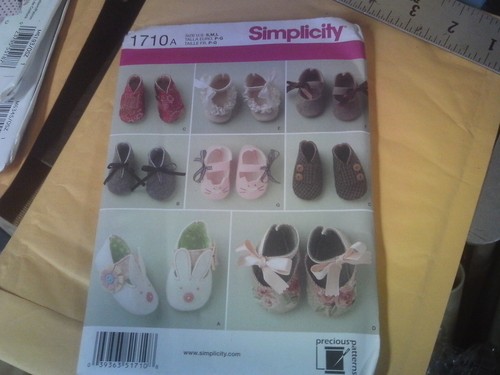 Simplicity pattern #1710A shoes | eBay