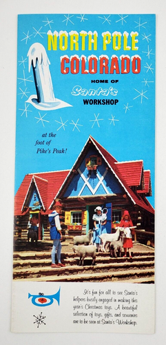 1950s North Pole CO Santa's Workshop Pikes Peak Tourist Vintage Travel ...