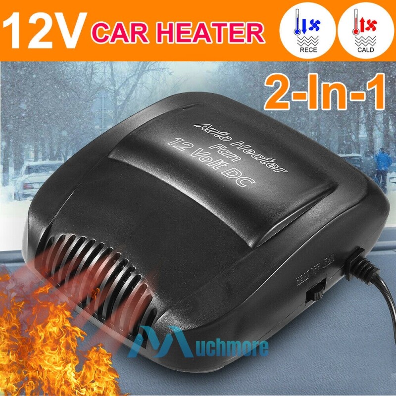 360° 200W Portable Ceramic Car Heater 12V DC Plug In Vehicle Heating ...