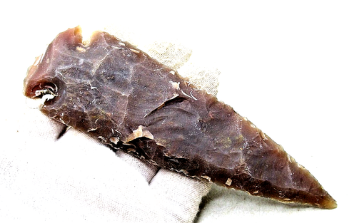 ANCIENT NEOLITHIC STONE CARVED ARROWHEAD. RARE - 12CM LONG | eBay