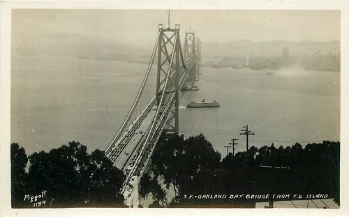 Oakland Bay Bridge 1920s San Francisco California RPPC Photo Postcard ...