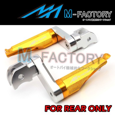 CNC 40mm Lower Gold Rear Foot Pegs SHINOBI For Honda CBR650F 14-17 16 ...