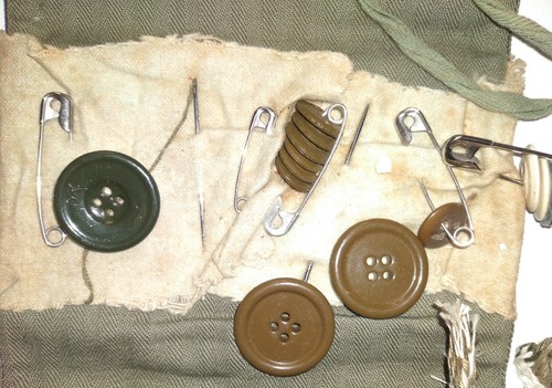 World War II HBT Sewing Kit WWII WW2 Housewife | eBay