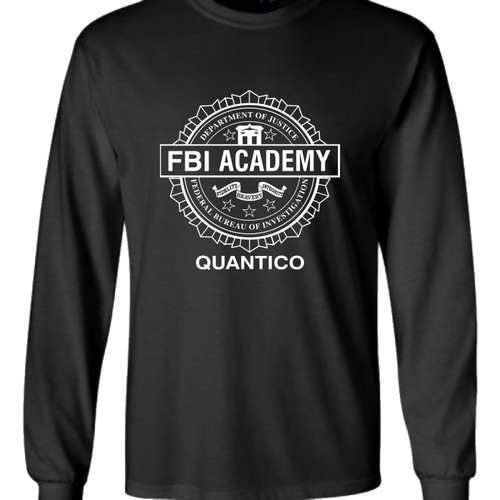 FBI Academy Quantico Logo Quantico Long Sleeve T-shirt USA Size | eBay