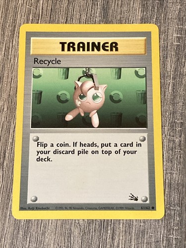 Recycle Fossil Set 61/62 Pokemon Card TCG WOTC Regular Common | eBay