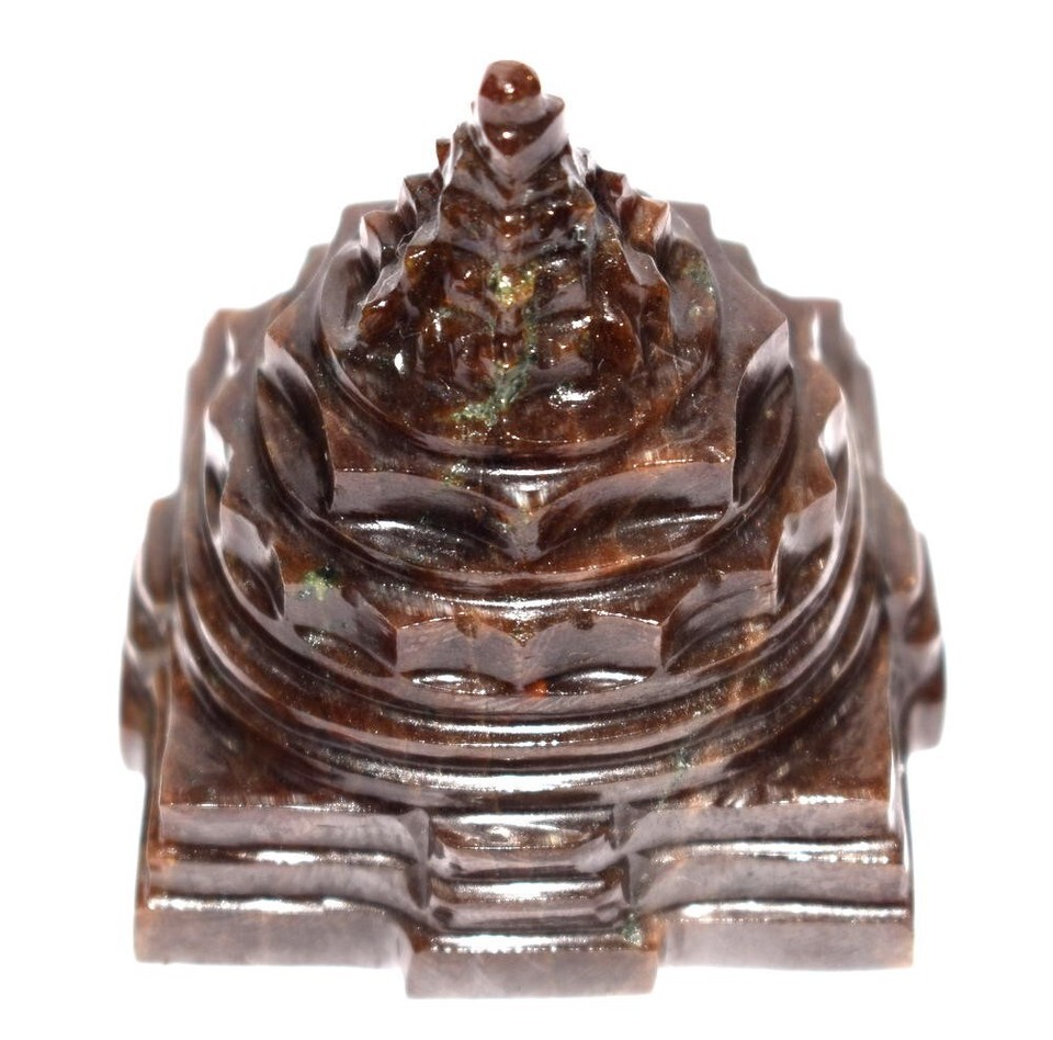 Shree Yantra In Natural Gomed (Hessonite) Gemstone - 144 gms | eBay UK