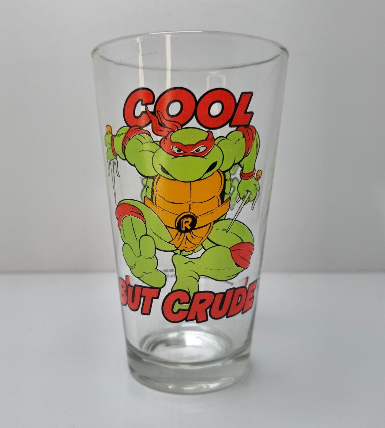 Teenage Mutant Ninja Turtles Drinking Glass Raphael "Cool But Crude ...