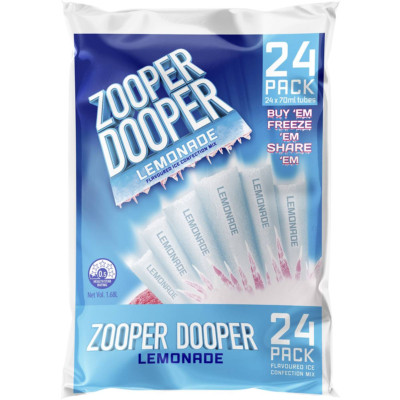 Zooper Dooper Ice Blocks Frozen Lemonade Sticks 24 Pack | eBay