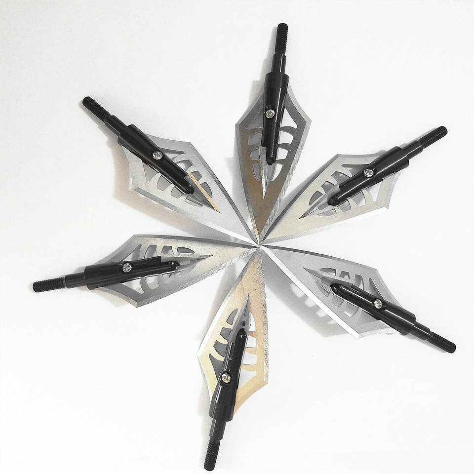 12pcs 150 grain Heavy Power Broadheads Crossbow Compound Bow Hunting ...