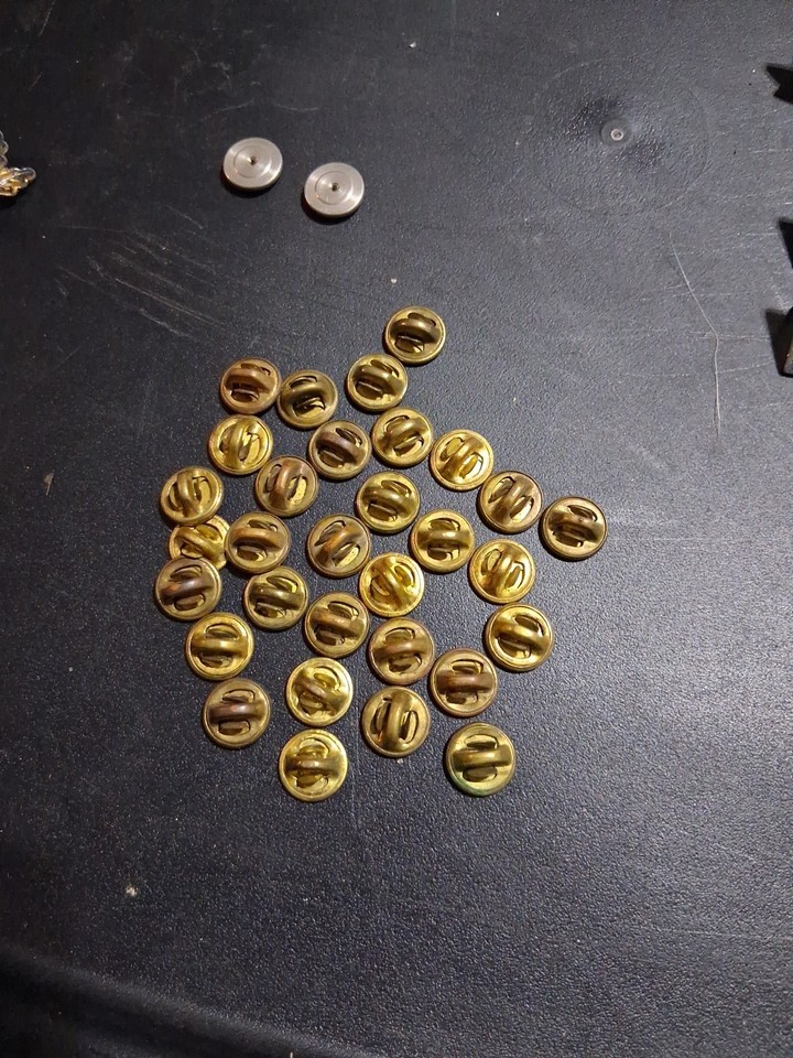 Huge Lot Sterling Silver United States Military Insignia Rank Pins 70 ...