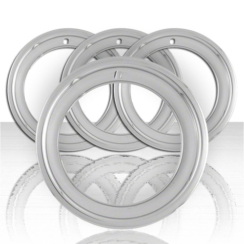 15" RALLY WHEEL 3" DEEP TRIM RINGS RIM RING STEEL WHEELS for CHEVY GMC ...