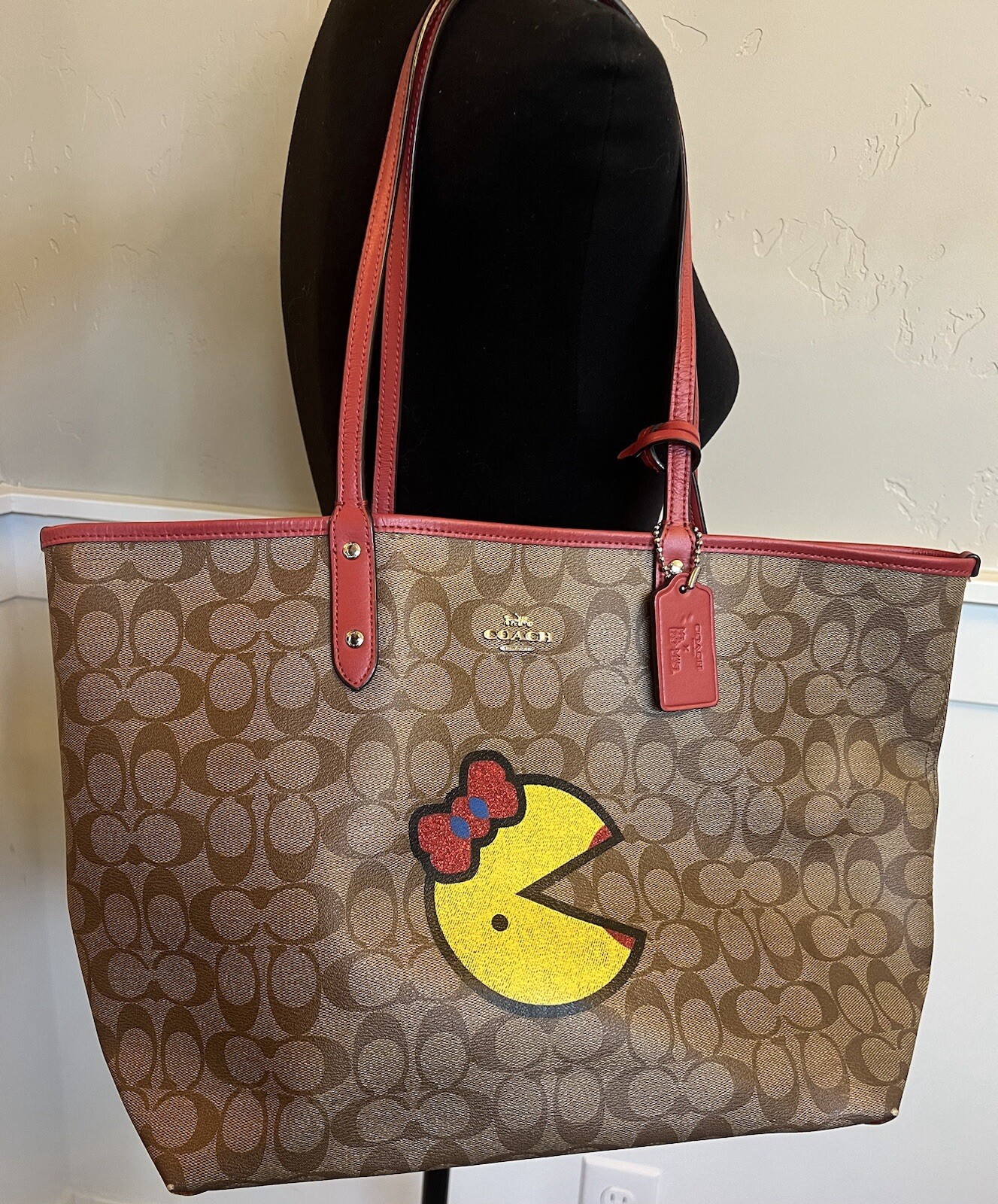 Coach Limited Edition Reversible PAC MAN Tote - Gem