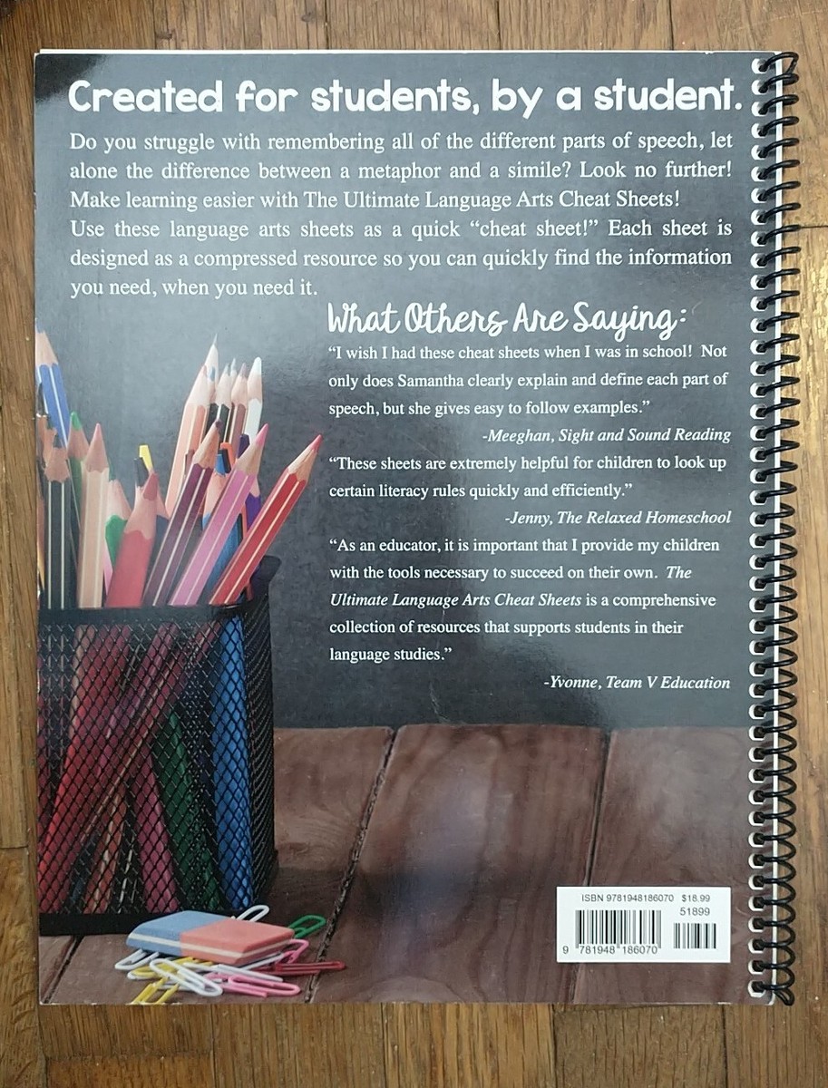 Ultimate Language Arts Cheat Sheets Language Arts Body Language Expert