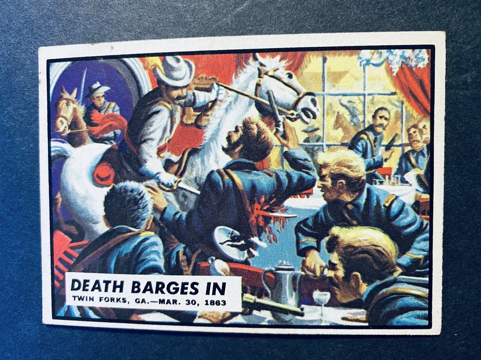 1962 Topps Civil War News Card Death Barges in Card #37 | eBay
