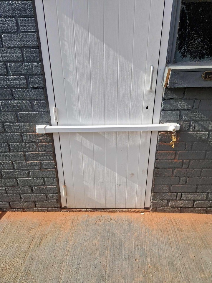 heavy duty security door bar 2200mm Black/White shed , garage Shutter ...