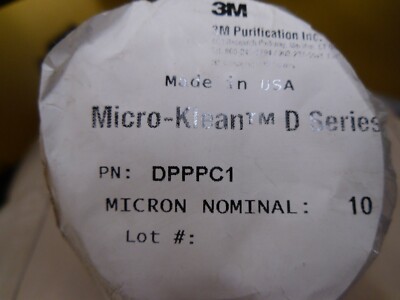3M Micro-Klean D Series cartridge filter 10 micron rating # DPPPC1 Made ...
