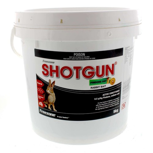 Shotgun Pindone Oat Rabbit Bait Oatbait Freezone 5kg Rodent Oat Control ...