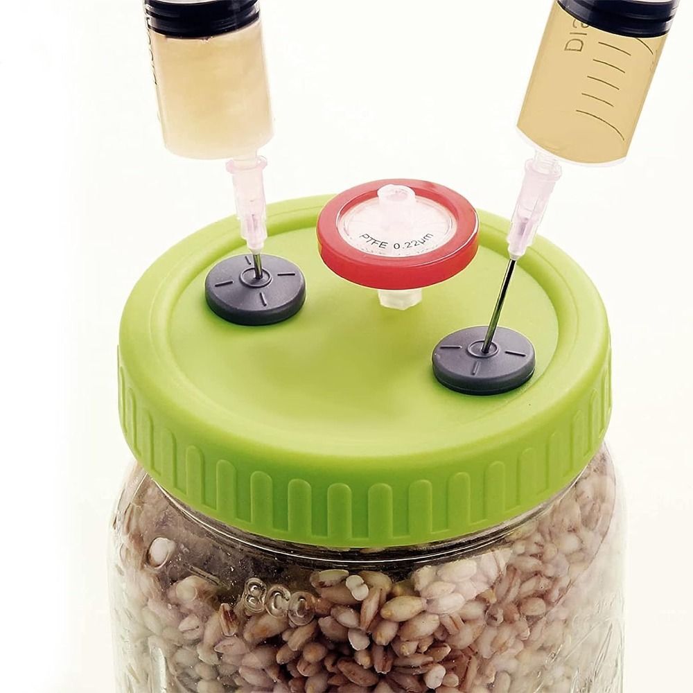 100pcs Round Rubber Stoppers Mushrooms Bottle Stoppers Mason Jar Lids ...