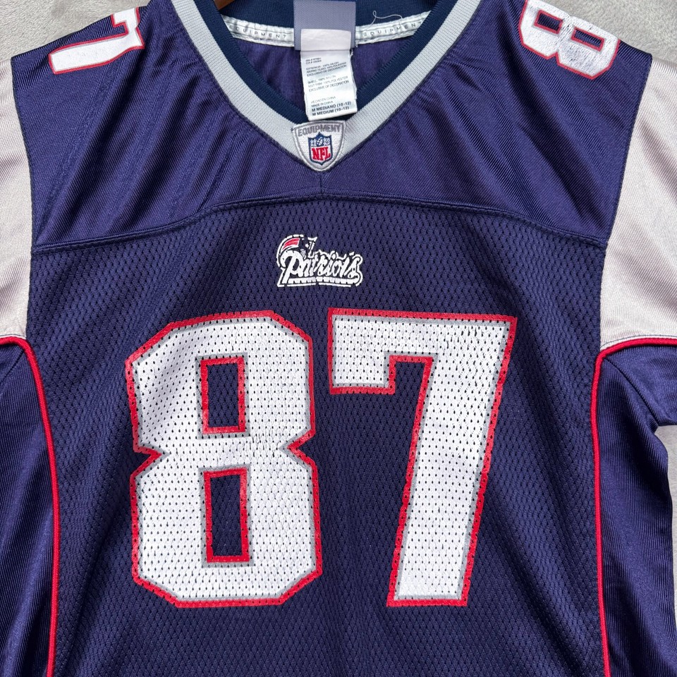 Rob Gronkowski Reebok On Field New England Patriots #87 Blue Jersey M ...