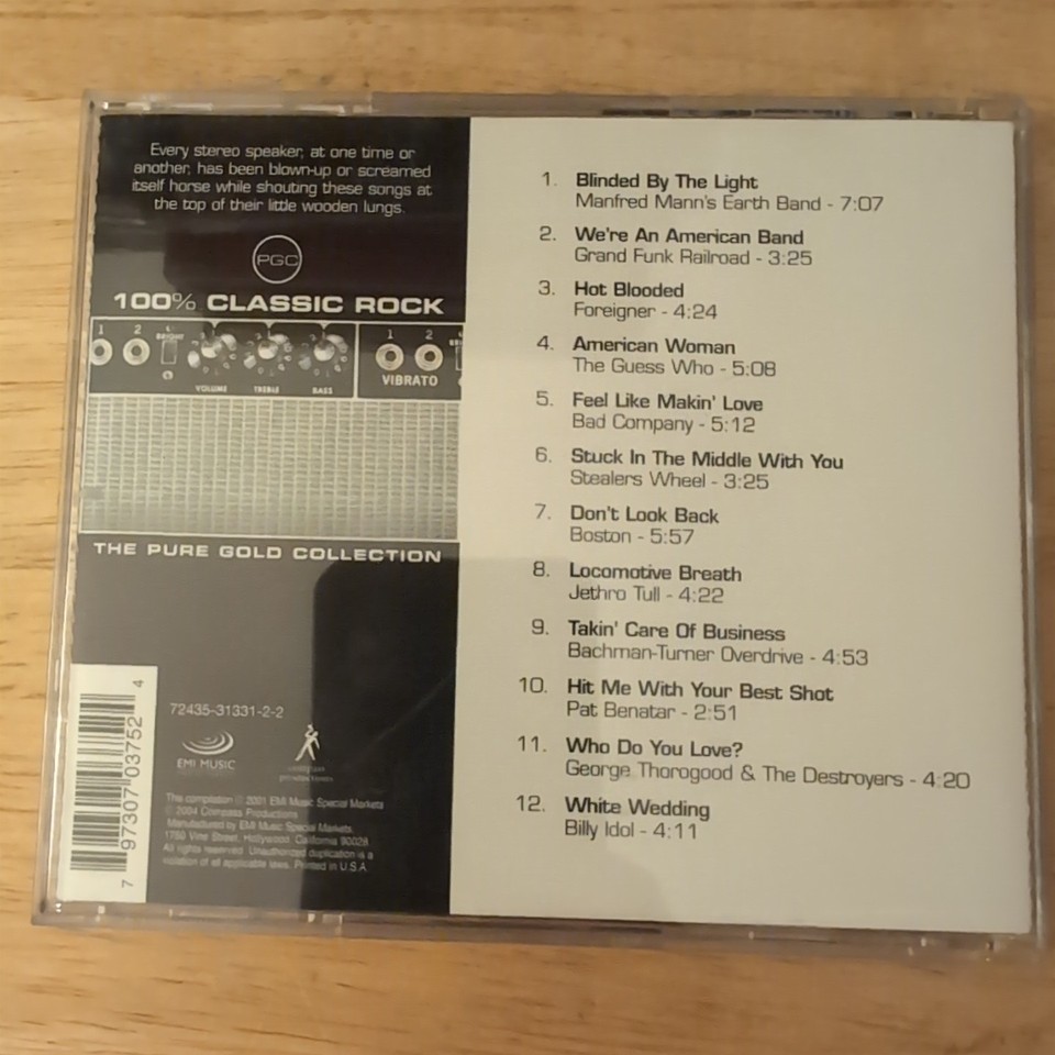 100% Classic Rock -VARIOUS - Music CD | eBay