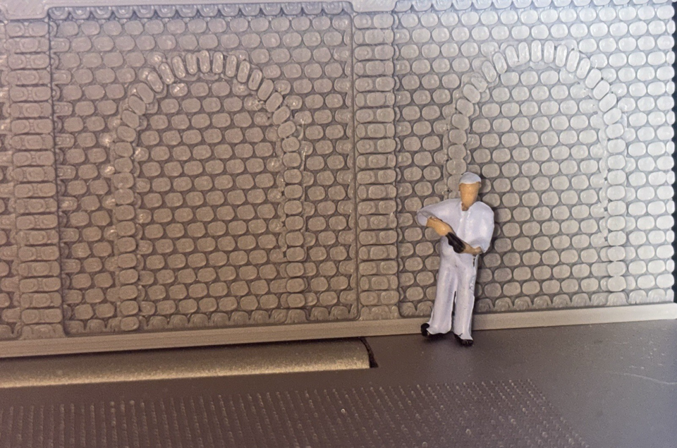 HO Scale Retaining Wall/Arch Brick Panel 4 Pack | eBay