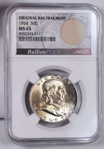 1954 Franklin Silver Half Dollar Bugs Bunny NGC MS65 Bullion Plus Bag ...