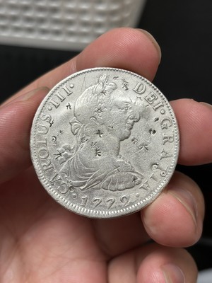 1772 Inverted FM Mexico Silver 8 Reales Spanish Colonial Coin ...
