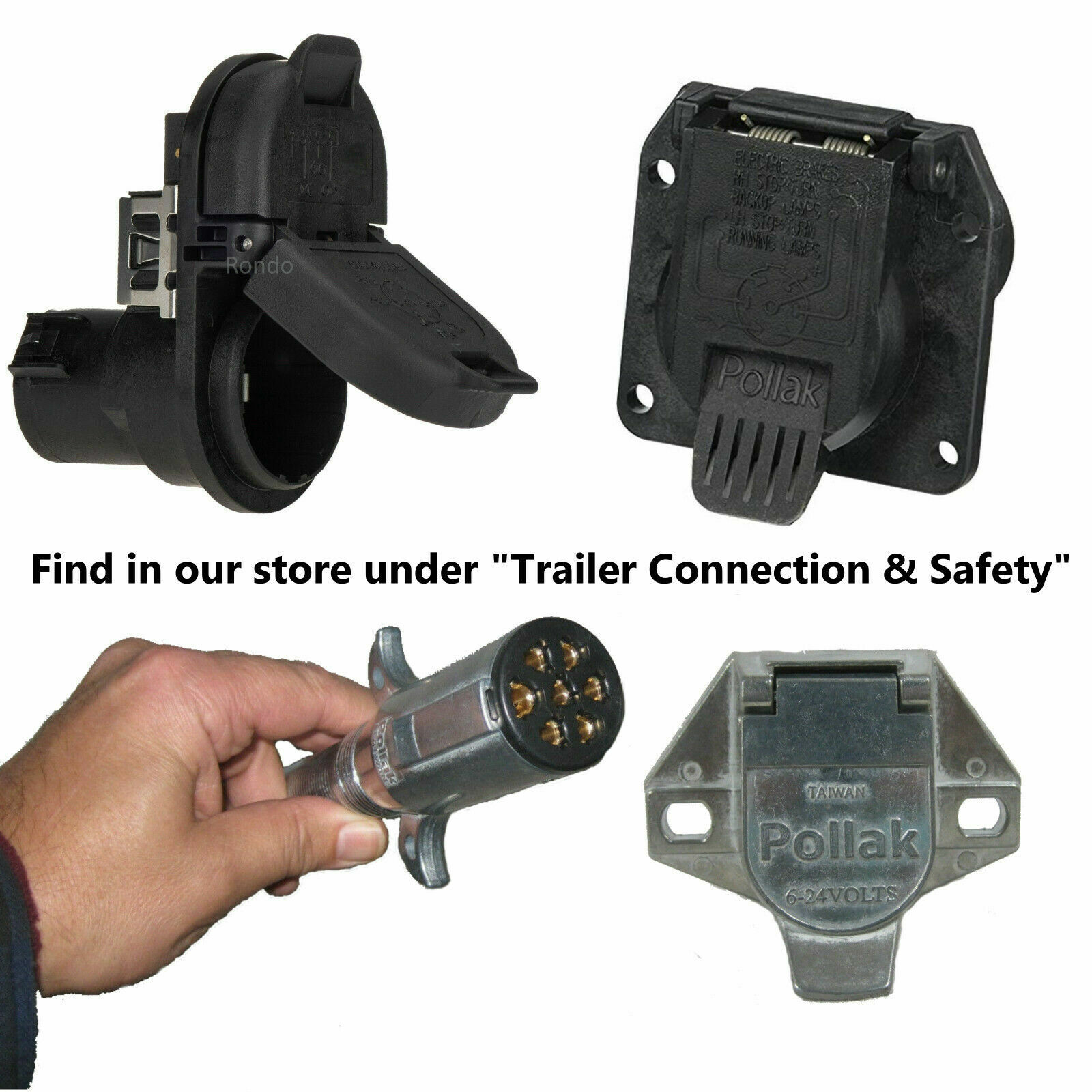 7 Way Trailer Plug Protector Stores 7 Pin trailer plug | eBay