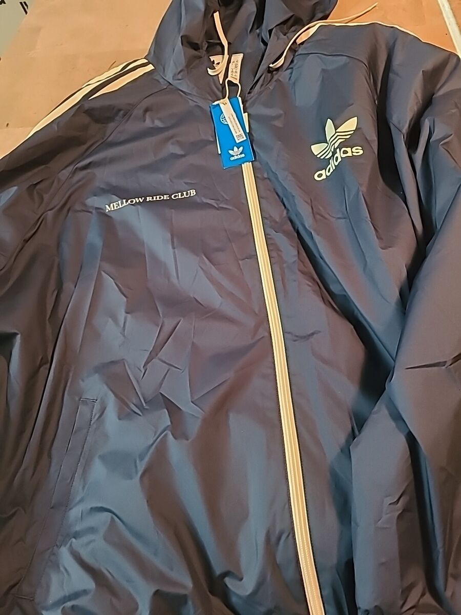 Adidas Men's Navy Mellow Ride Club Hoodie JacketSize 2XL NWT Adidas Men's Navy Mellow Ride Club Hoodie JacketSize 2XL NWT