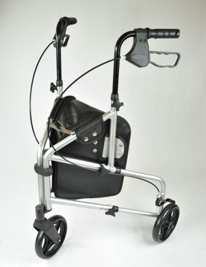 Lightweight Tri Walker Three Wheeled Walking Aid Mobility Walker -Blue ...