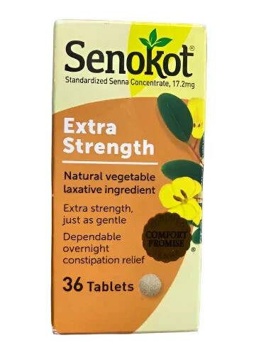 Senokot EXTRA STRENGTH Senna Laxative Tablets 36 Ct - Exp. 04/27 | eBay