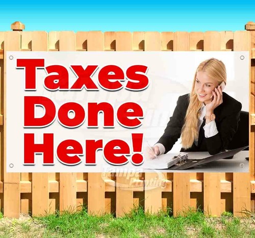 TAXES DONE HERE! Advertising Vinyl Banner Flag Sign Many Sizes | eBay