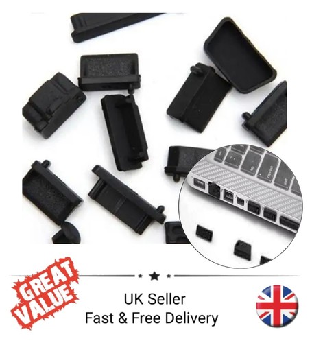 13pcs Universal Protective USB Ports Anti-Dust Plugs Covers Stoppers ...