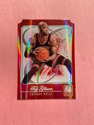 Taj Gibson 2012-13 Panini Elite Series Status Parallel Red Color Match ...