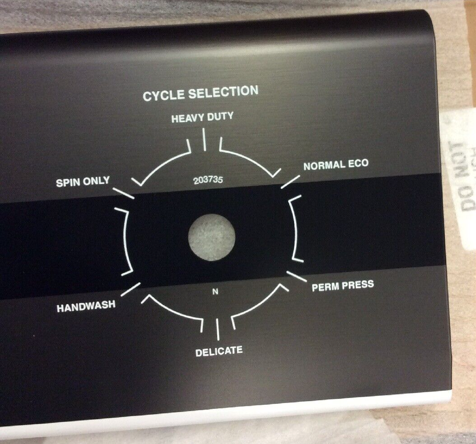 Speed Queen Washer Graphic Control Panel Plate Commercial 203735 | eBay