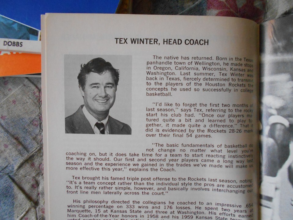 1972-73 HOUSTON ROCKETS MEDIA GUIDE Yearbook 1973 PRESS BOOK NBA ...