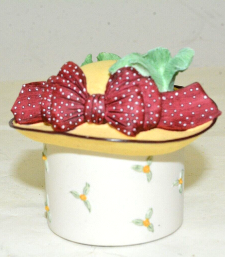 Willow Hall Jane Asher 1996 Miniature Hat Trinket Box Sculpture | eBay