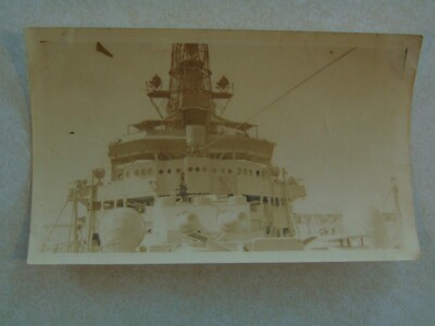 E1135 Postcard RPPC like photo Navy Ship top USN Crow's Nest | eBay
