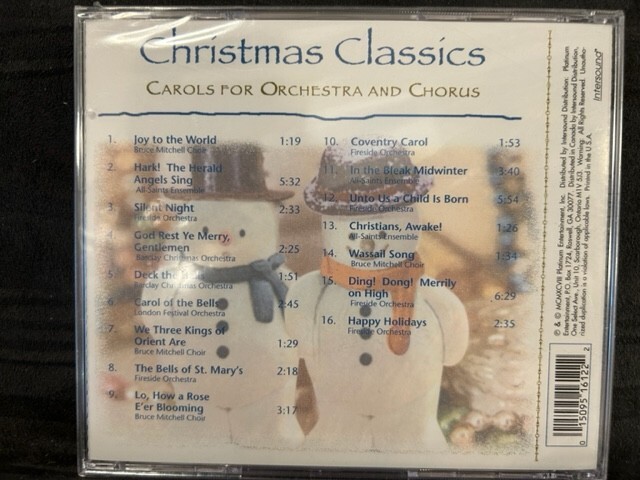 Christmas Classics- DISC B: Carols for Orchestra & Chorus - CD - BRAND ...