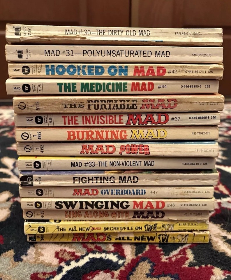 Lot 15 Mad Magazine Paperback Books Vintage ‘60’s and ‘70’s #4 | eBay