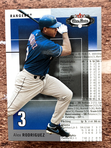 2003 Fleer Box Score - Alex Rodriguez #3 for sale online | eBay