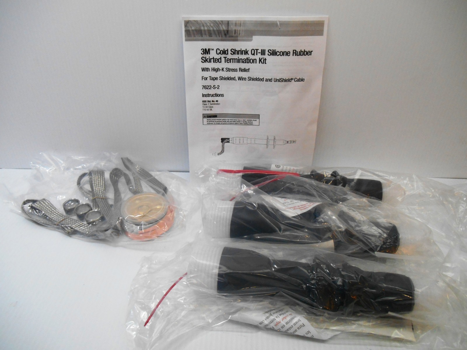 3M Cold Shrink 7622-S-2 QT111 Silicone Rubber Skirted Term. Kit | eBay