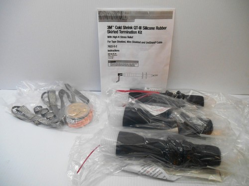3M COLD SHRINK 7622-S-2 QT111 SILICONE RUBBER SKIRTED TERM. KIT - NEW ...