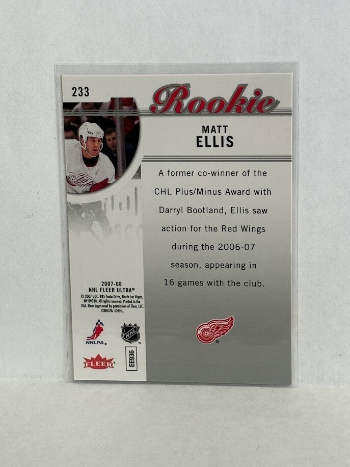 Matt Ellis 2007-08 Fleer Ultra Rookie Card # 233 | eBay