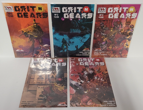 Grit N Gears 1-3, 5 & 6 Nahuel Sb Blood Moon Comics - Read Below, Save ...