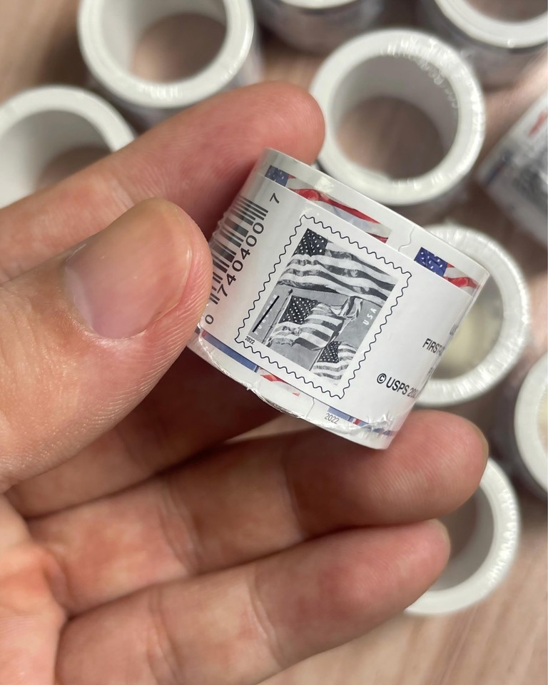 10 ROLLS POSTAGE (1000)US FOREVER STAMPS Flags USPS Collectible | eBay
