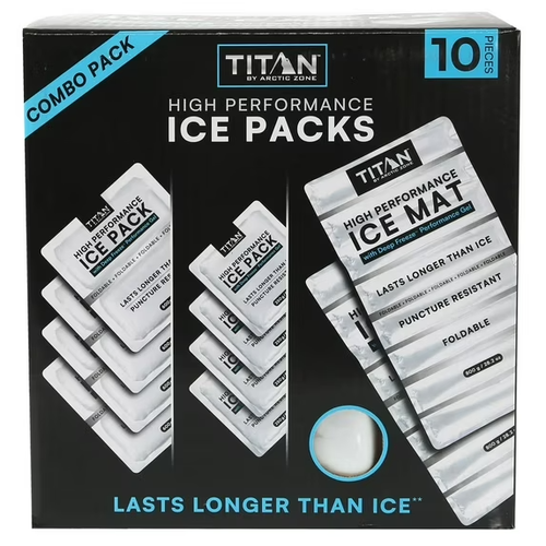 Titan by Arctic Zone High Performance Ice Packs, 10 Pack Combo. NEW | eBay