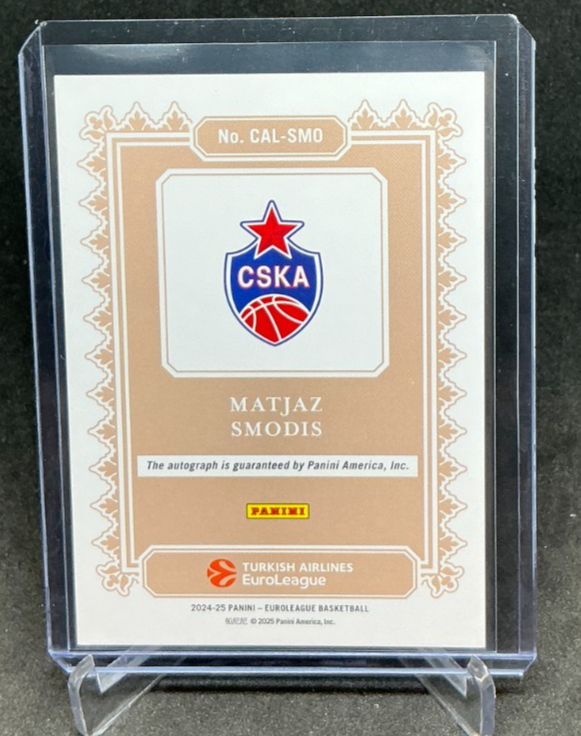 2024/25 Crown Royale Euroleague Calligraphy Signatures MATJAZ SMODIS ...