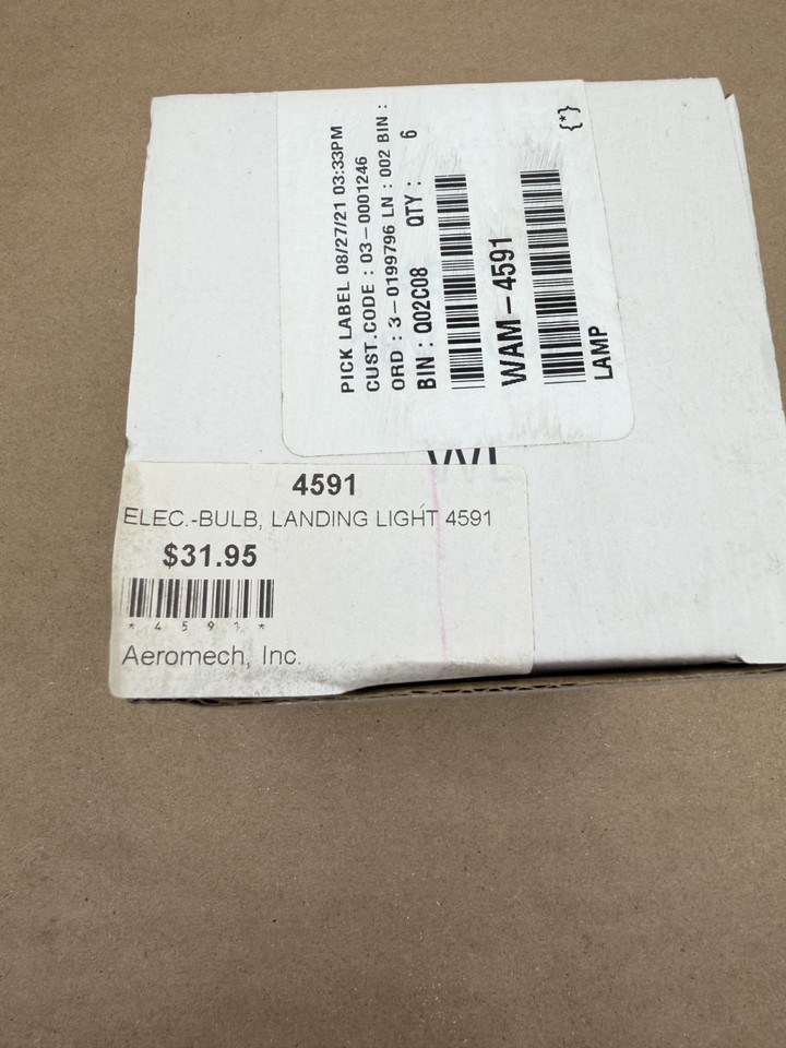 Electrical Landing Light Bulb 28V 100W 4591 (6371) | eBay