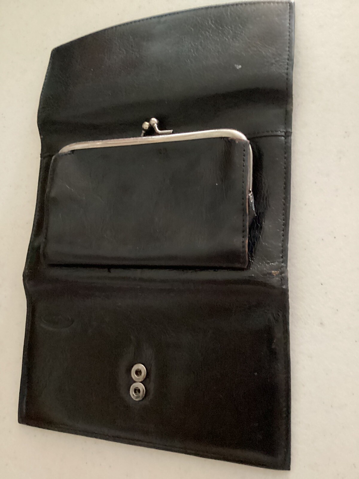 Fundamentals By Rolfs Women’s Checkbook Wallet Black Genuine Leather ...